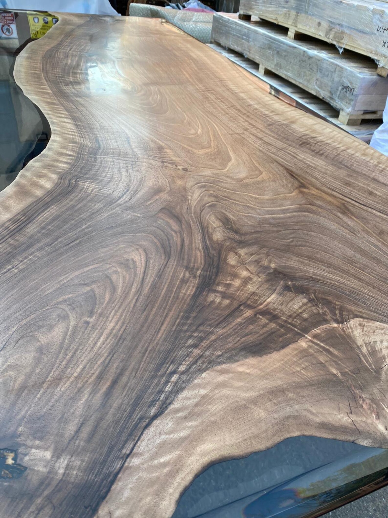 Walnut Dining Table River Table Custom 90 X 40 Walnut - Etsy