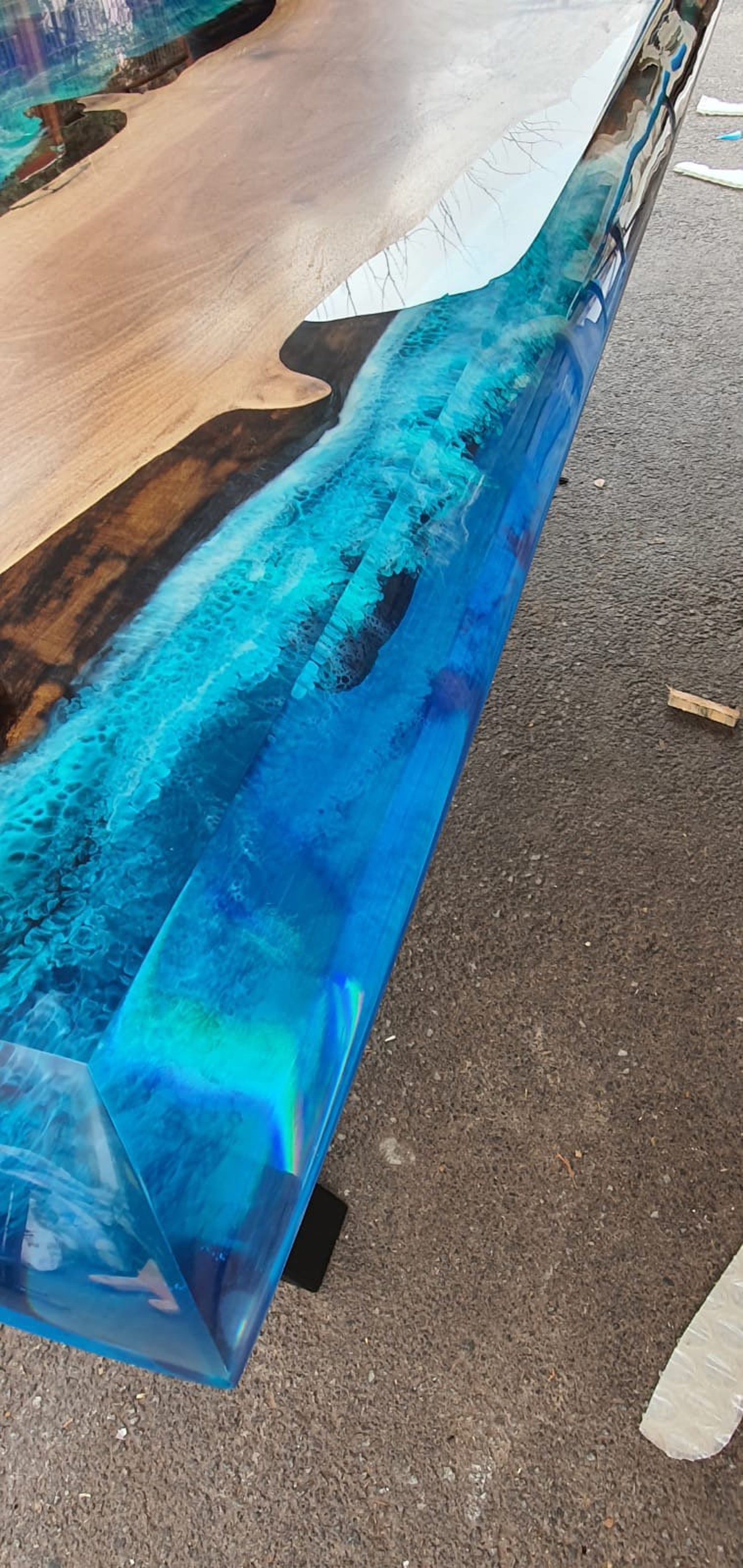 Epoxy Dining Table Epoxy Table Ocean Table Custom 84 X 38 - Etsy