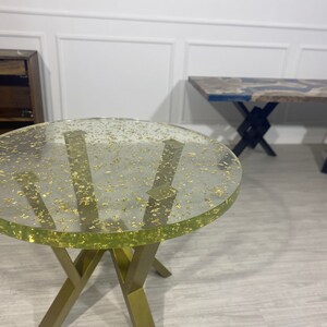 Custom 40” Epoxy Resin Table, Epoxy River Table, Epoxy Dining Table ...