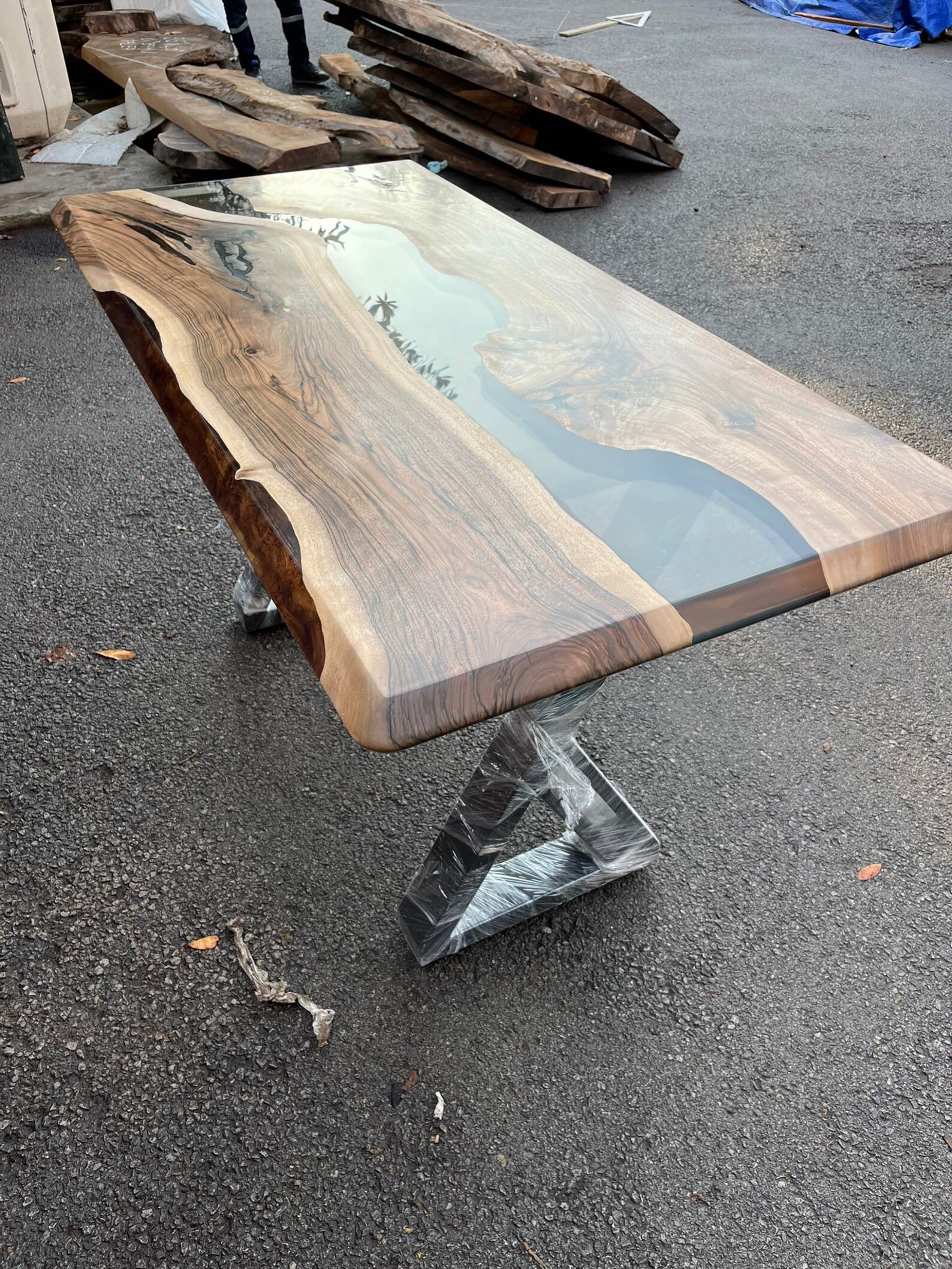 Handmade Epoxy Table Walnut Dining Table Live Edge Table - Etsy