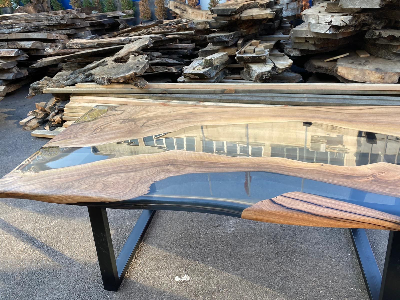Live Edge Table Epoxy Dining Table Epoxy Resin Table Custom - Etsy