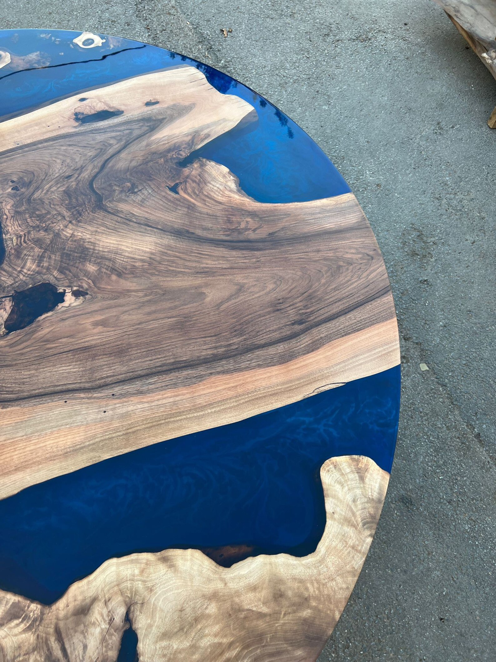 Round Dining Table Epoxy Coffee Table Custom 66 Round - Etsy