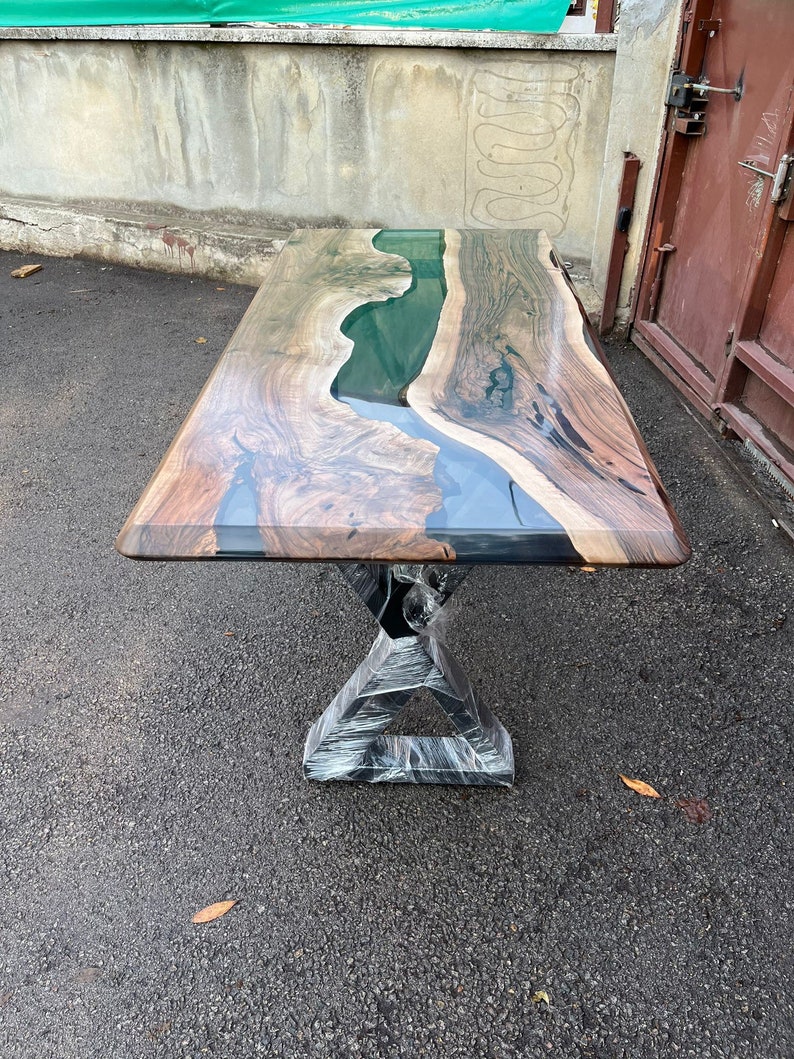 Handmade Epoxy Table Walnut Dining Table Live Edge Table - Etsy
