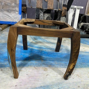 Walnut Epoxy Chair, Handmade Epoxy Resin Dining Room Wooden Chair - Etsy