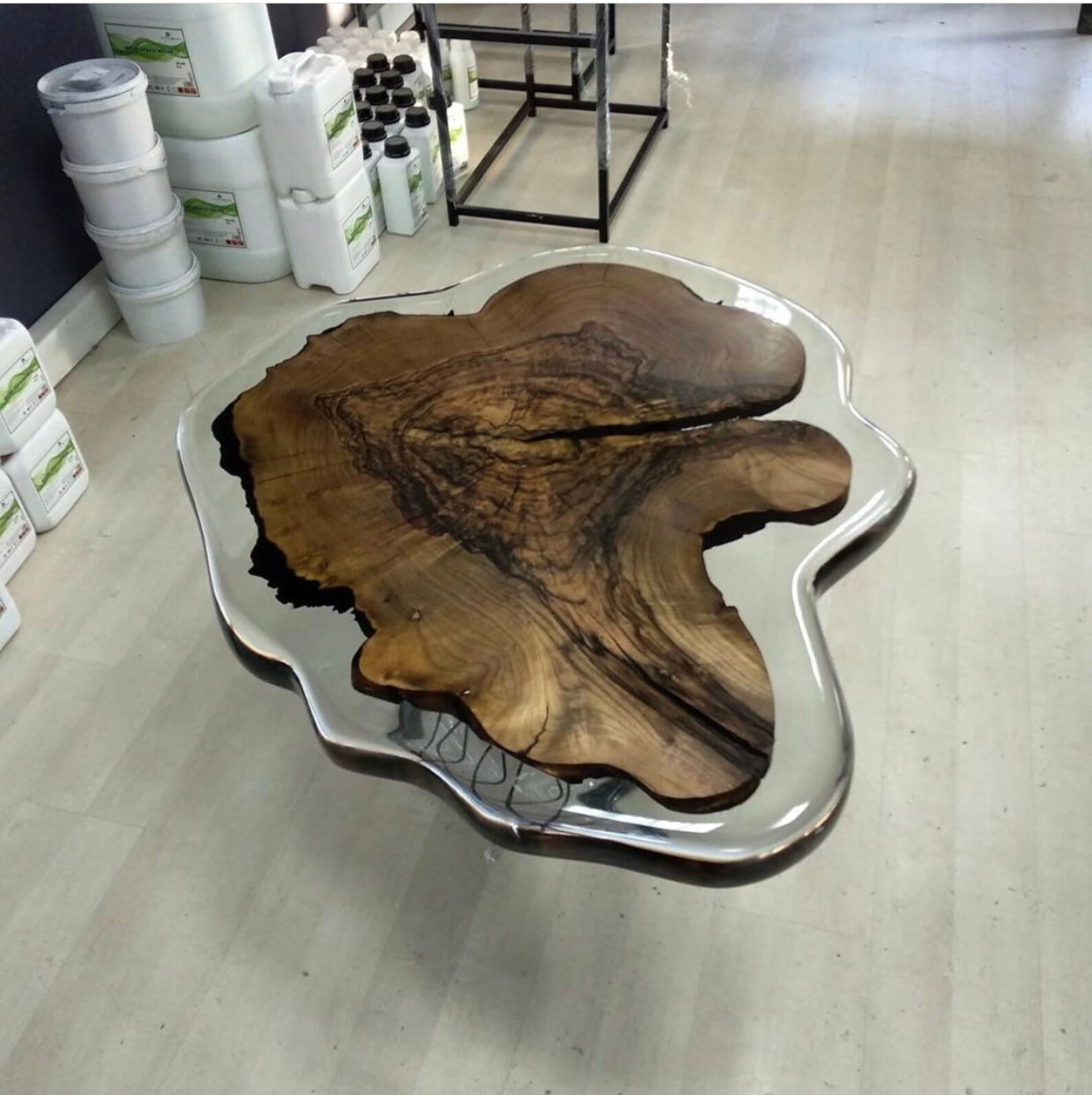 Handmade Epoxy Table, Epoxy Coffee Table, Walnut Epoxy Coffee Table ...