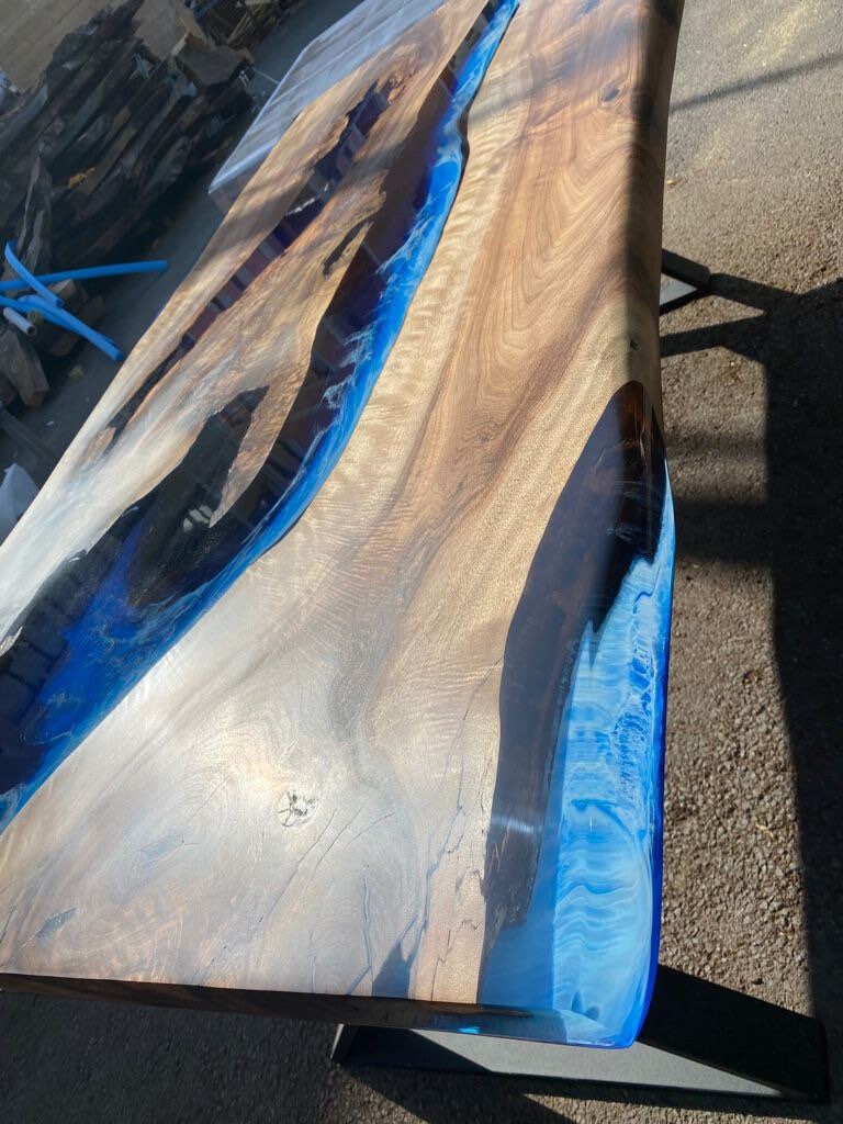 Epoxy Table Epoxy Dining Table Ocean Table Custom 84 X 42 - Etsy