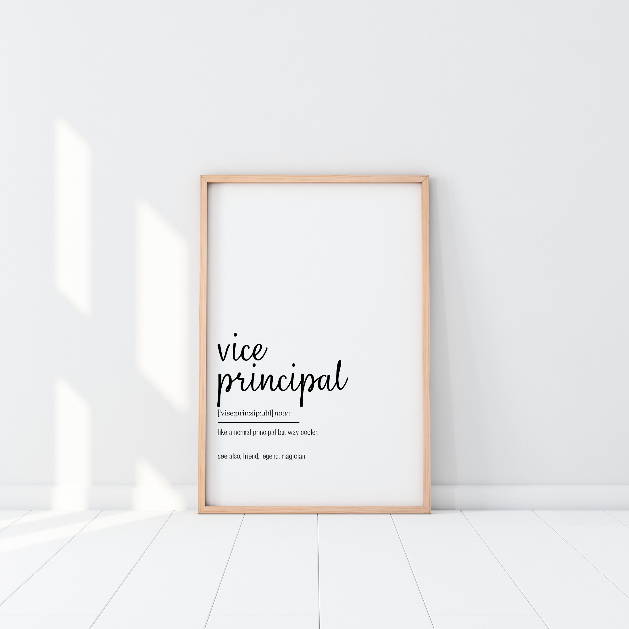 Vice Principal | Education | School | Digital Print | Wall Art - Etsy