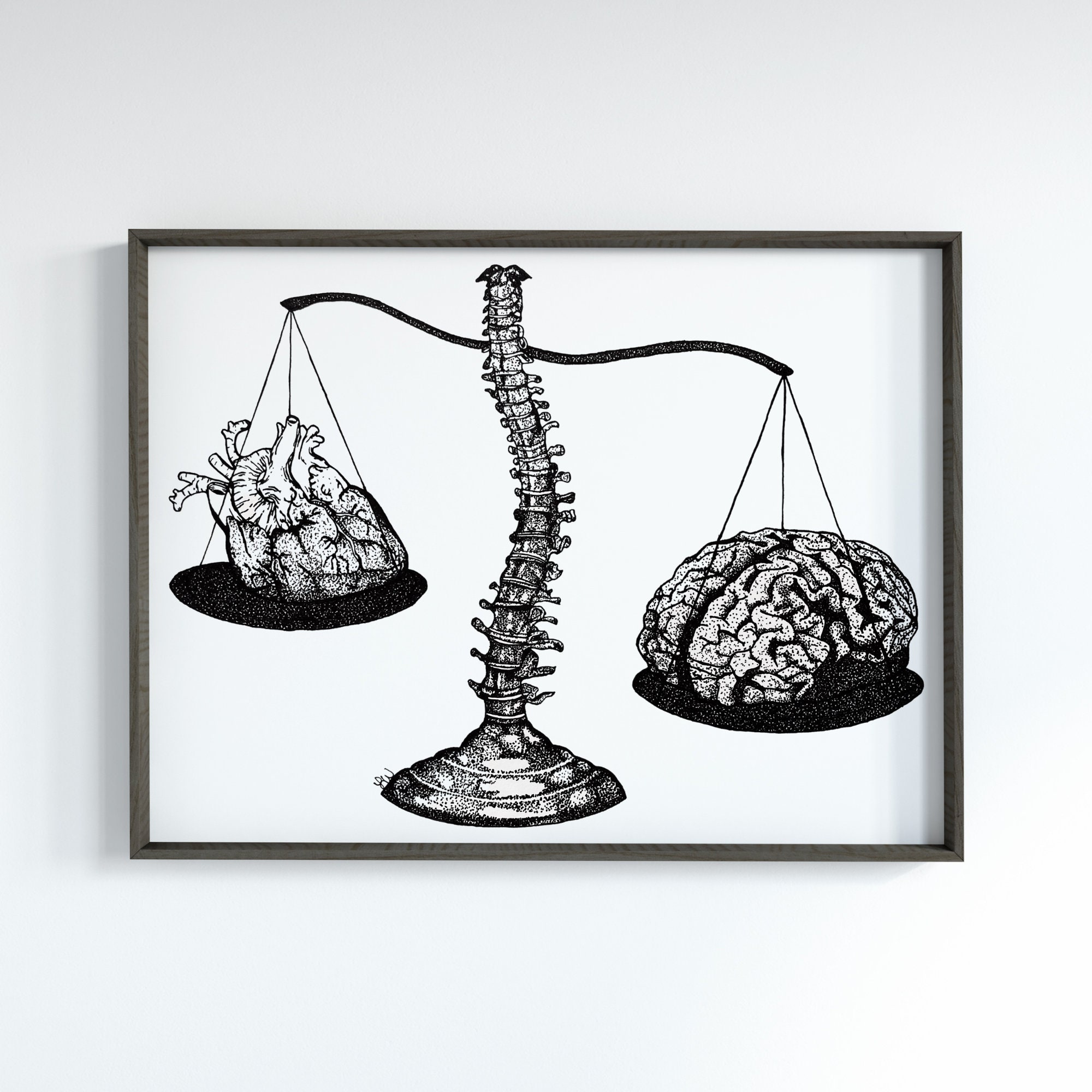 Balance | Human Anatomy Art | Wall Art | Digital Print | Medical ...