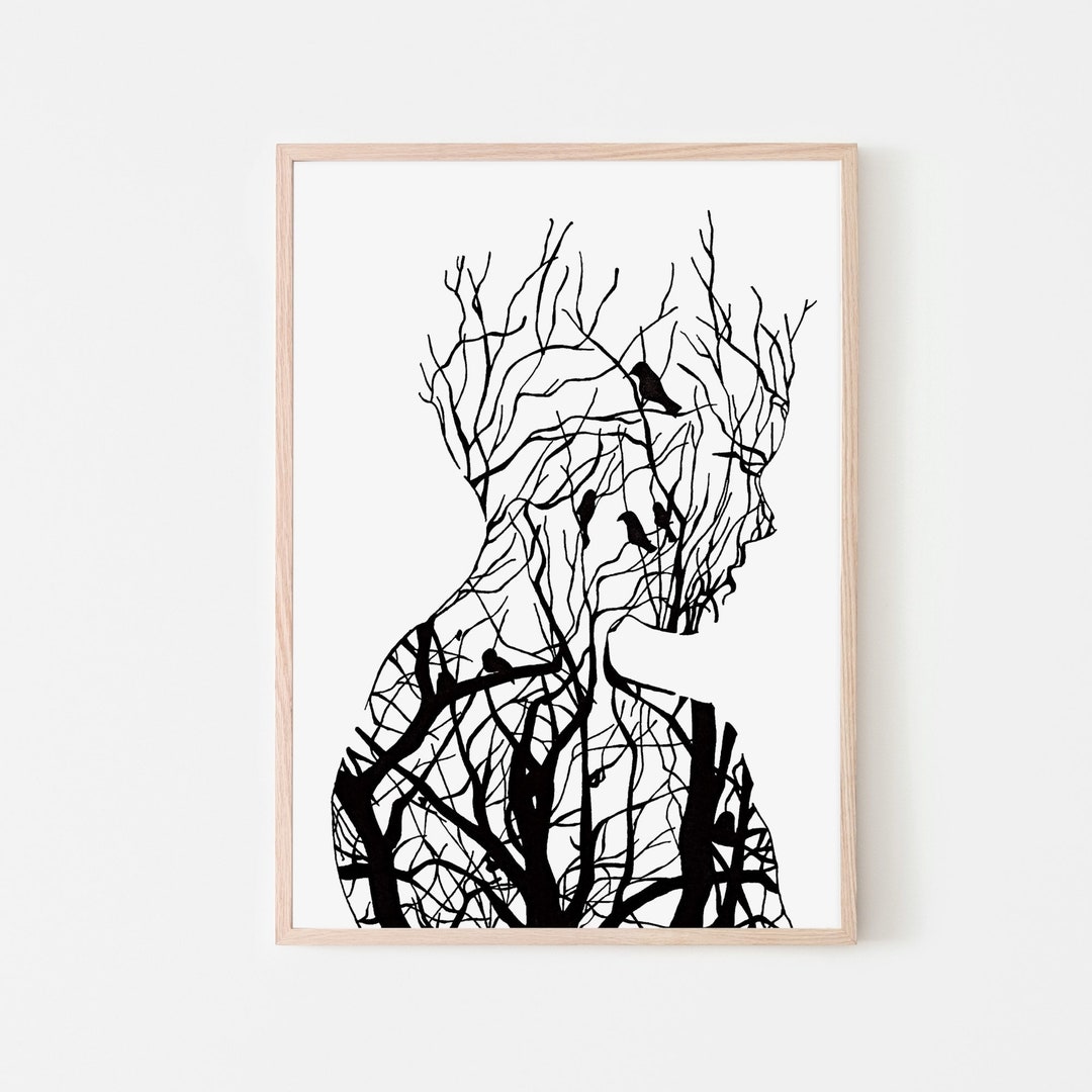Lost in Thought | Wall Art | Digital Download | Abstract | Sharpie Art ...
