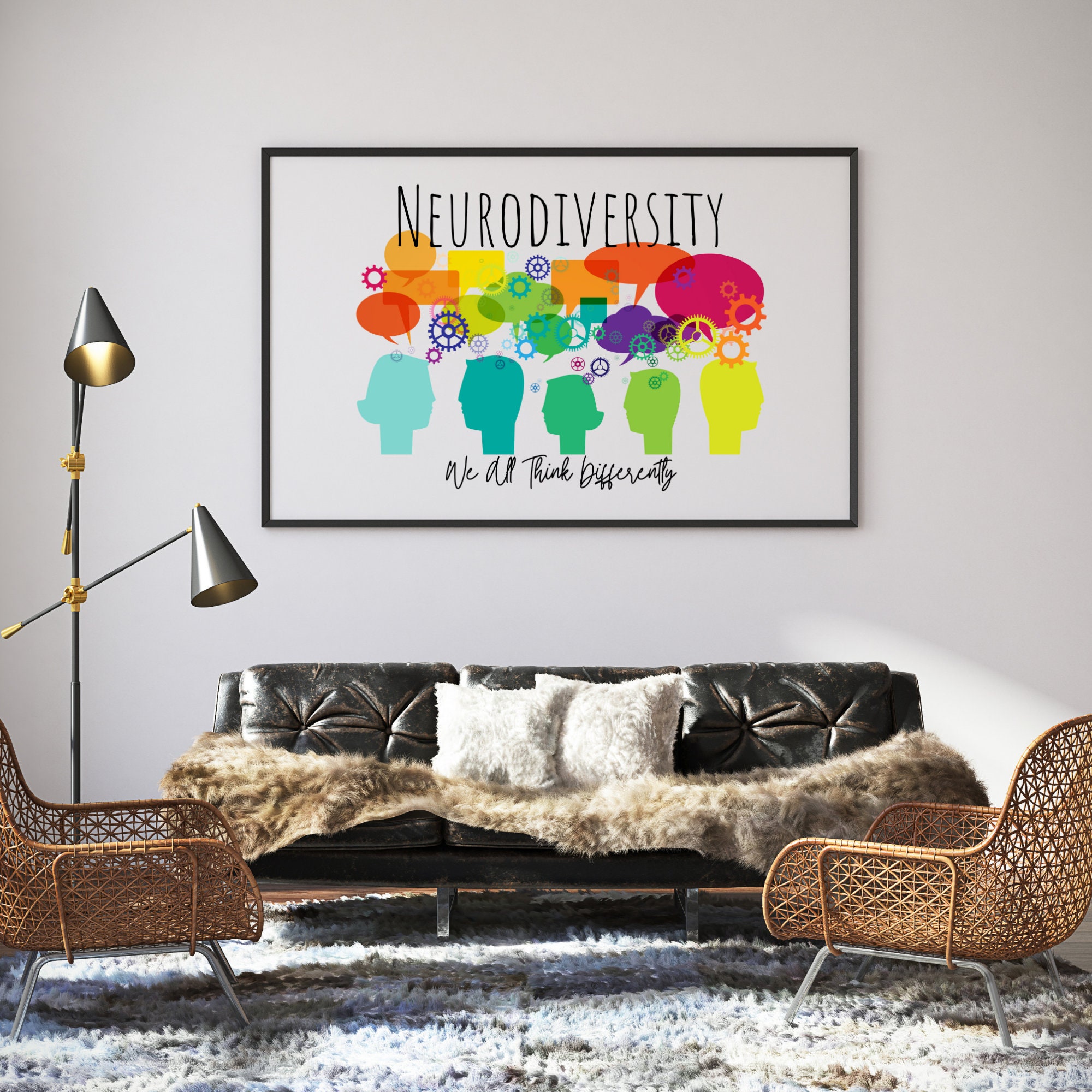 Neurodiversity | Mental Health | Digital Art | Wall Art | Therapy ...