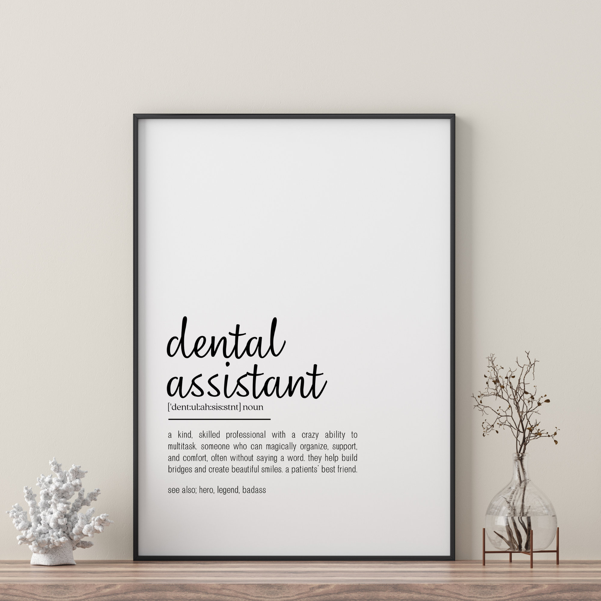 Dental Assistant | Medical | Office Decor | Wall Art | Digital Print ...