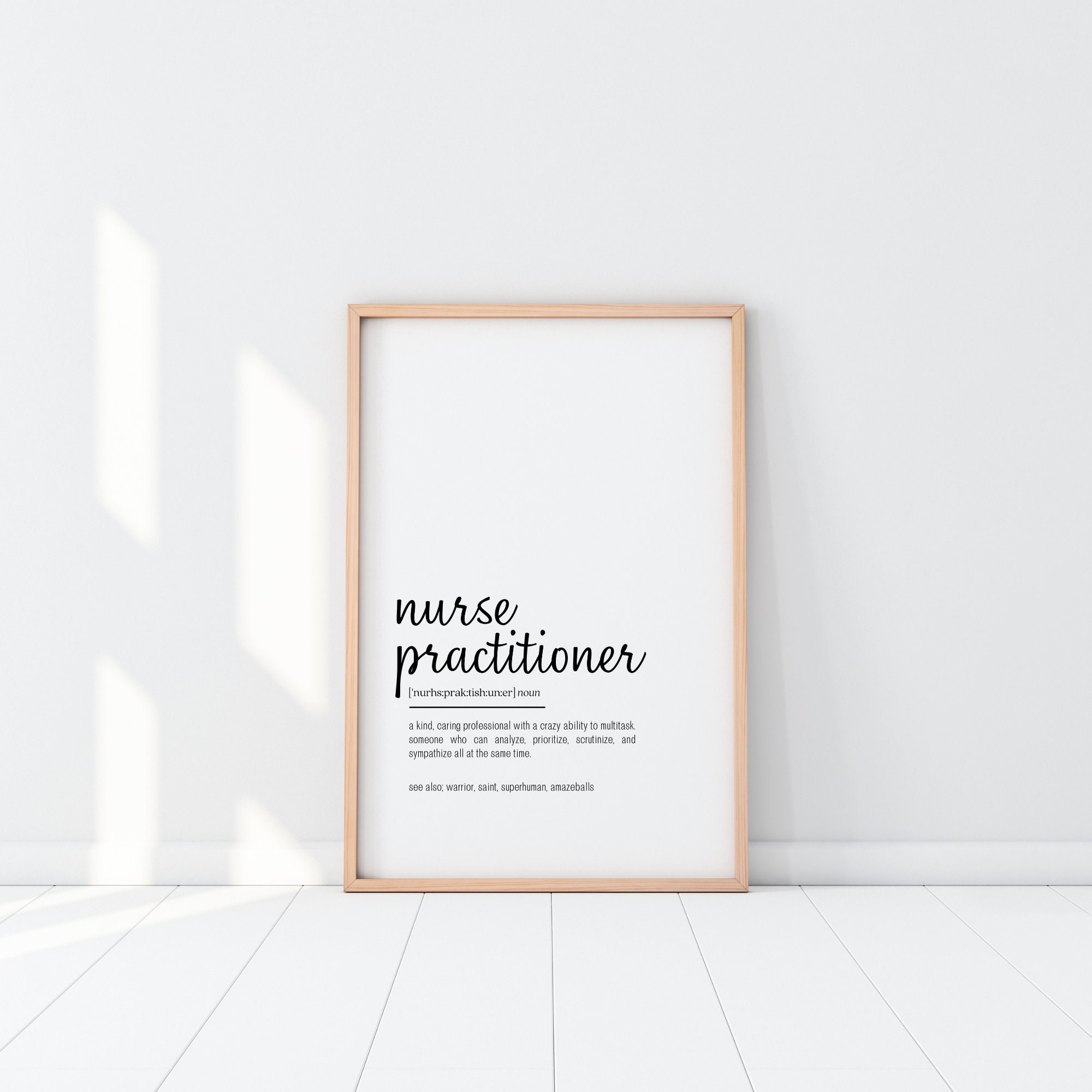 Nurse Practitioner | Medical | Wall Art | Digital Print | Science ...
