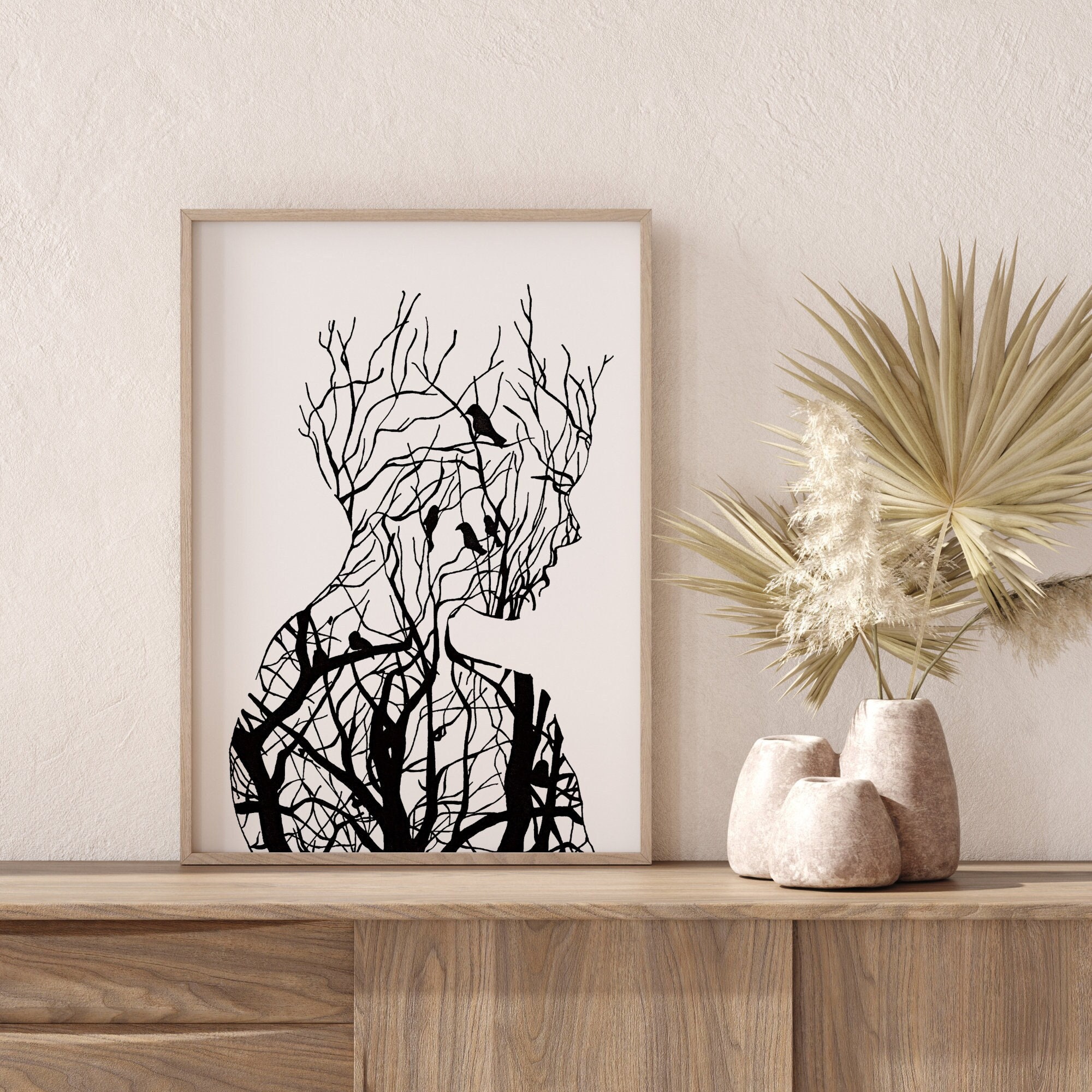 Lost in Thought | Wall Art | Digital Download | Abstract | Sharpie Art ...