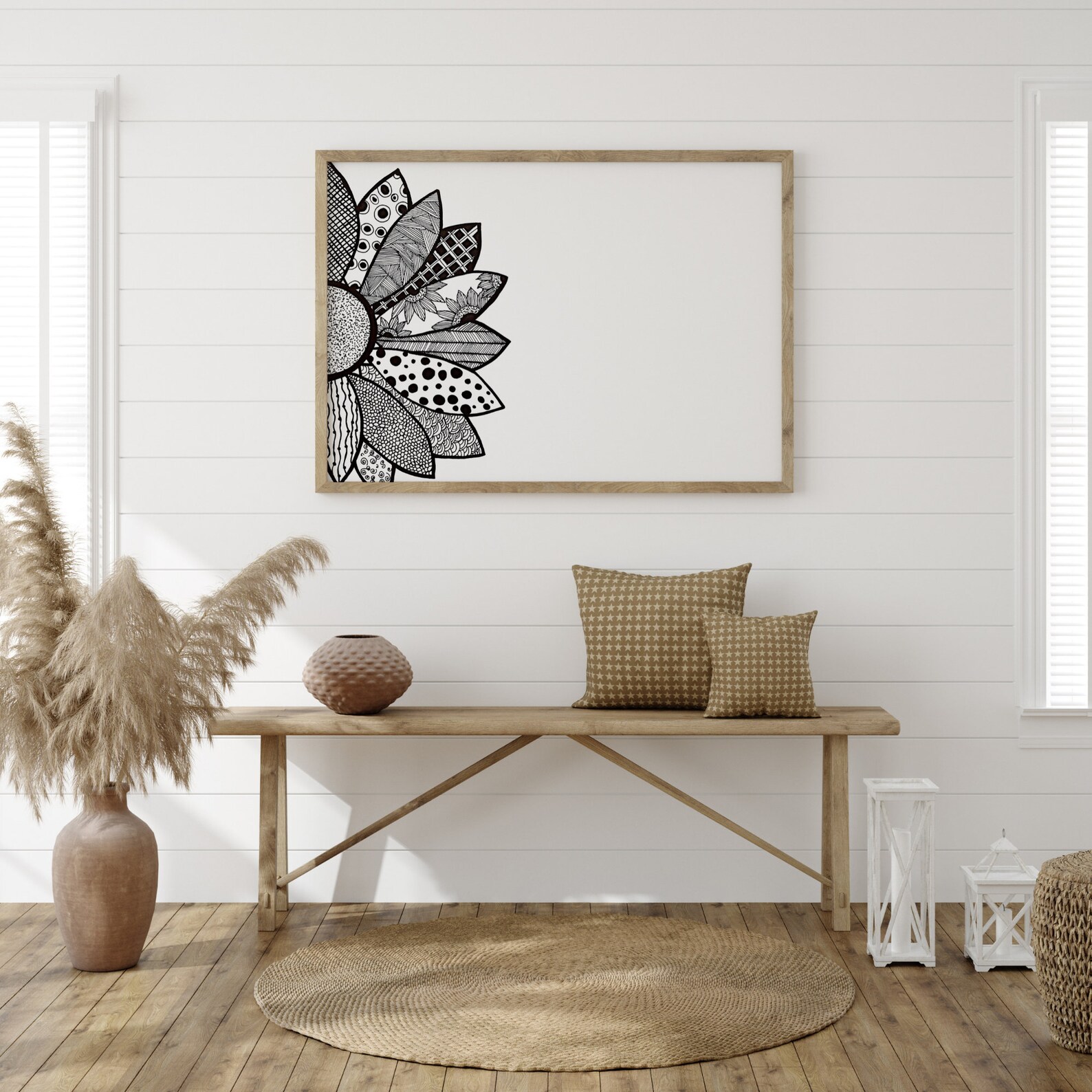 Meraki | Flowers | Geometric | Digital Print | Wall Art | Boho - Etsy