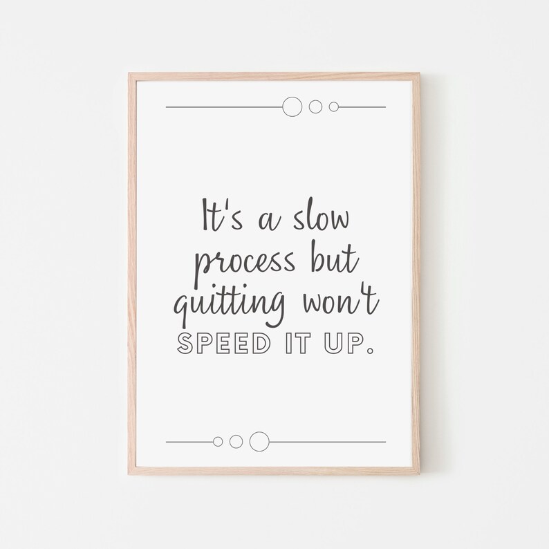 Slow Process Mental Health Growth Digital Print - Etsy