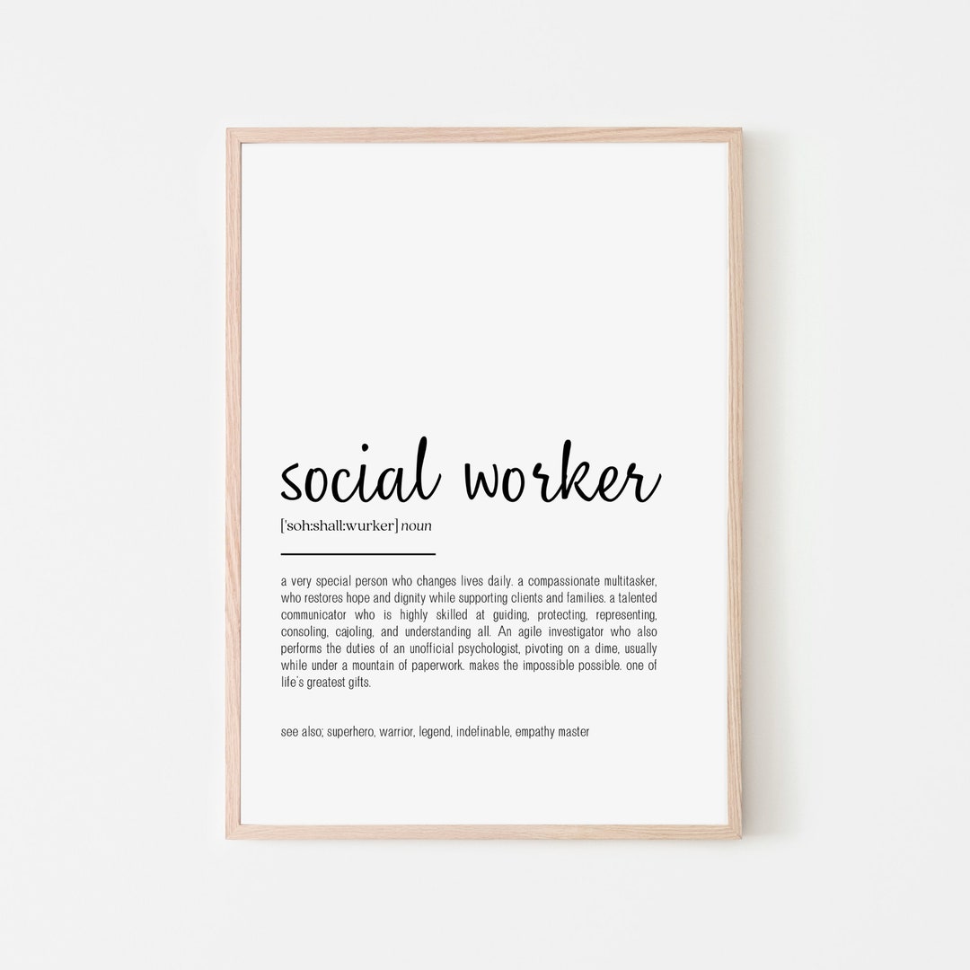 Social Worker | Mental Health | Therapy | Digital Print | Wall Art - Etsy