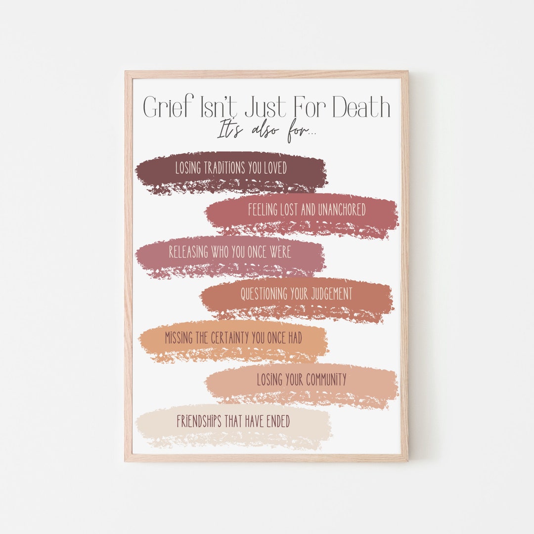 Grief | Social Work | Healing | Digital Art | Mental Health | Growth - Etsy