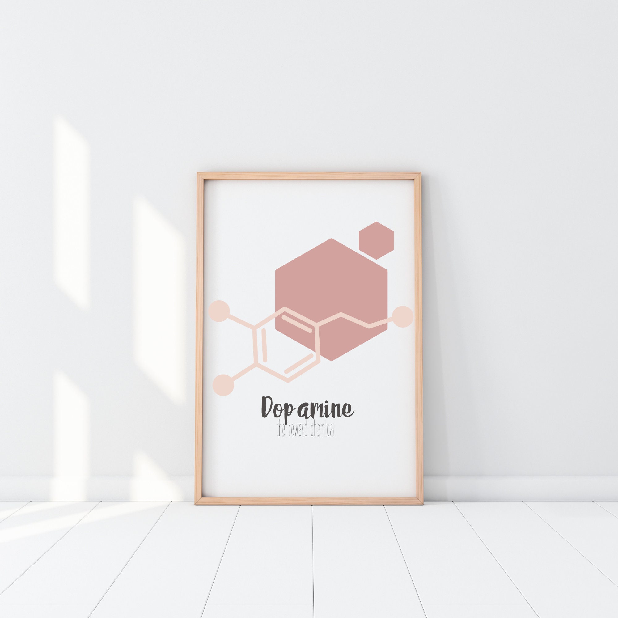 Dopamine | Mental Health | Art Print | Digital Art | Science | Brain ...