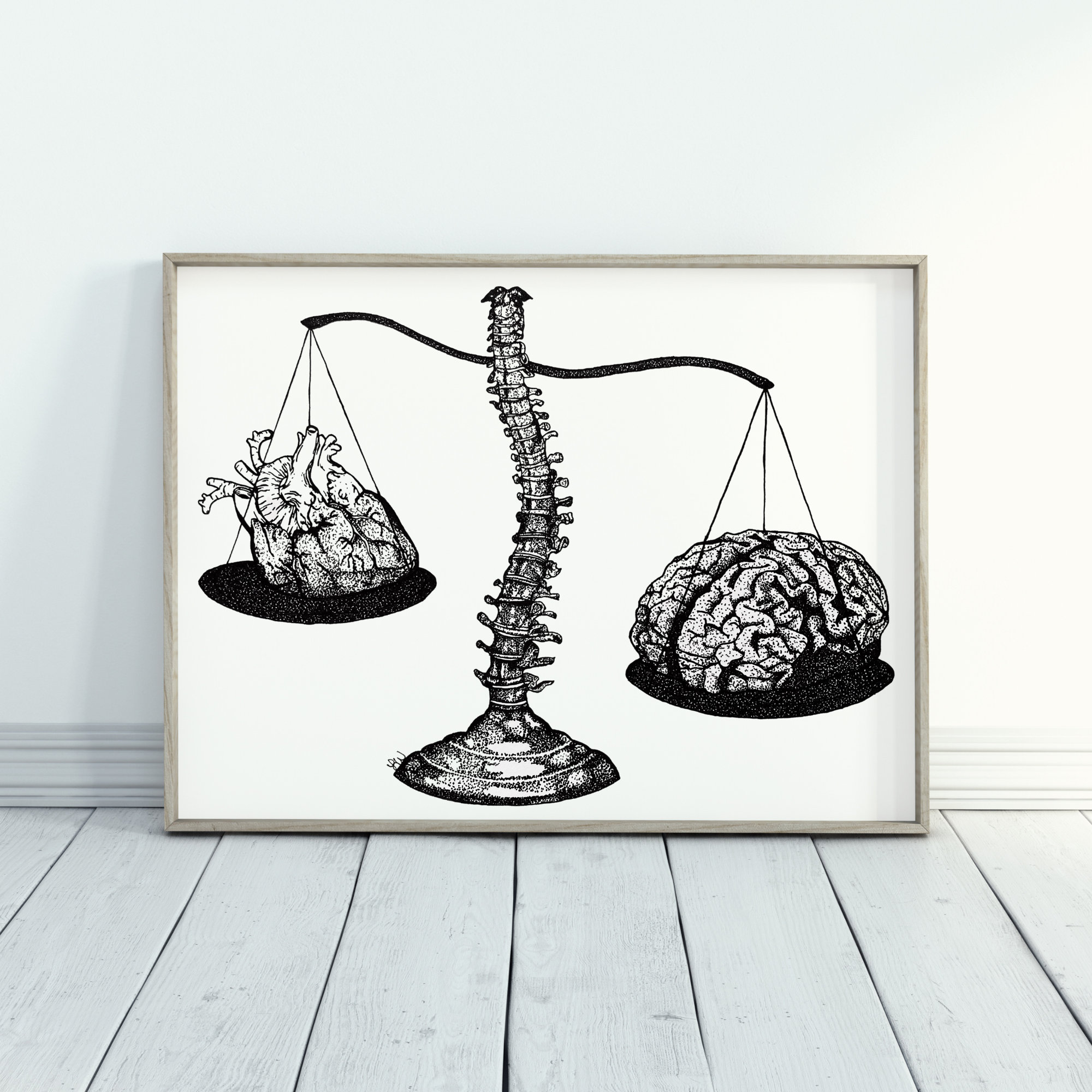 Balance Human Anatomy Art Wall Art Digital Print - Etsy