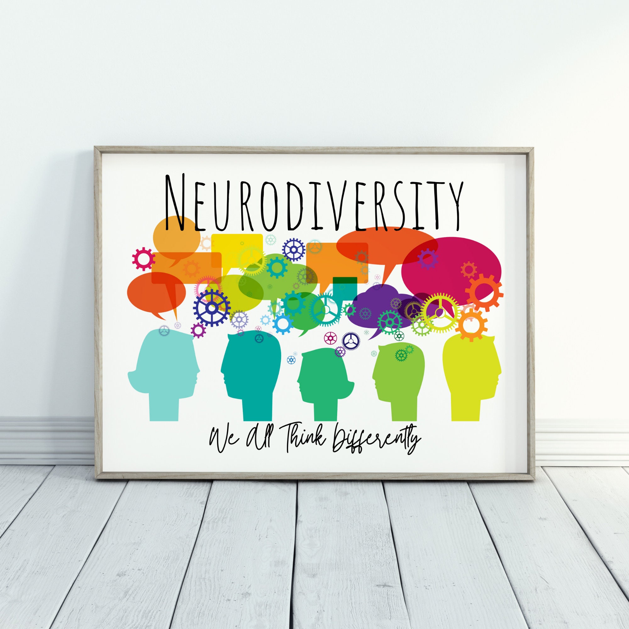 Neurodiversity | Mental Health | Digital Art | Wall Art | Therapy ...