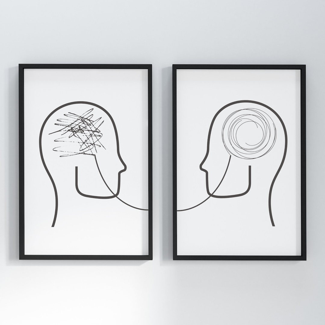 Therapist & Client | Mental Health | Social Work | Art Print | Office ...