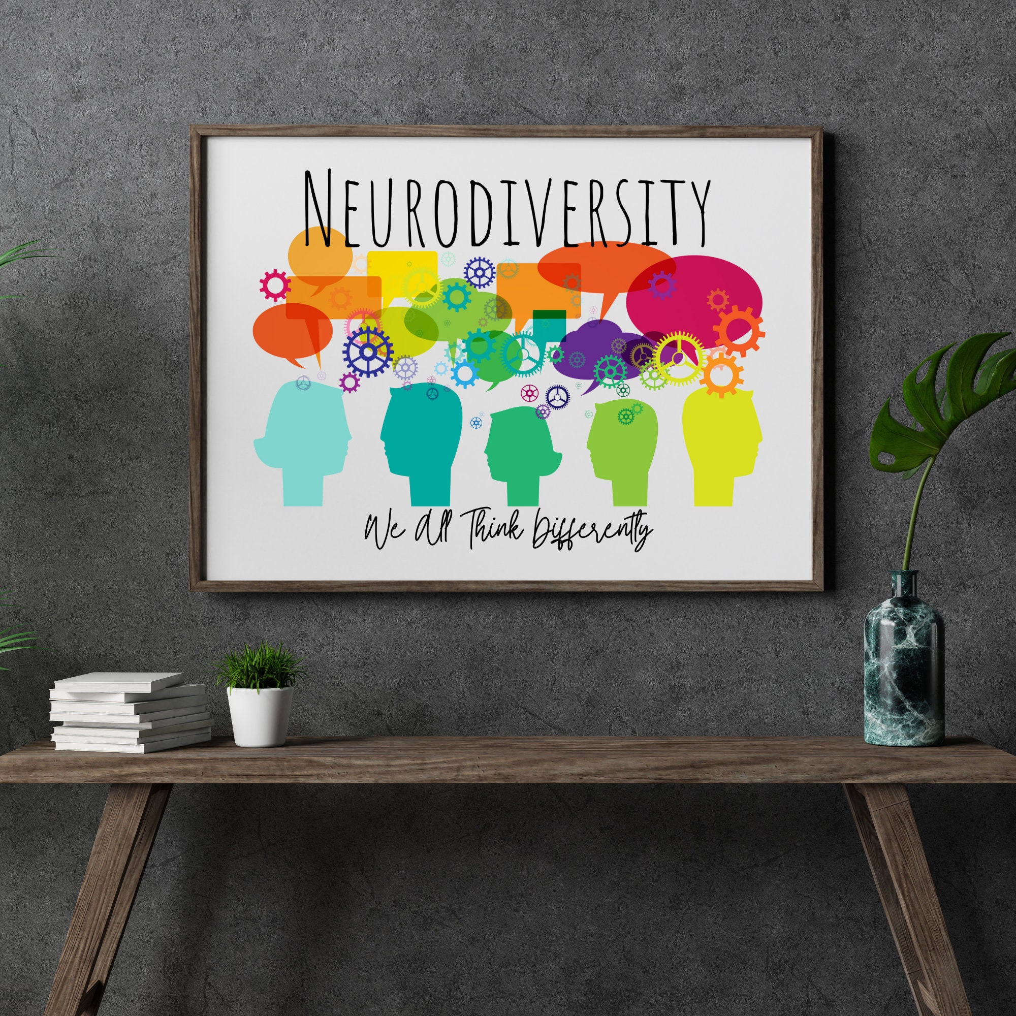 Neurodiversity | Mental Health | Digital Art | Wall Art | Therapy ...