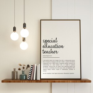 Special Ed Teacher | School | Digital Print | Wall Art | Education - Etsy