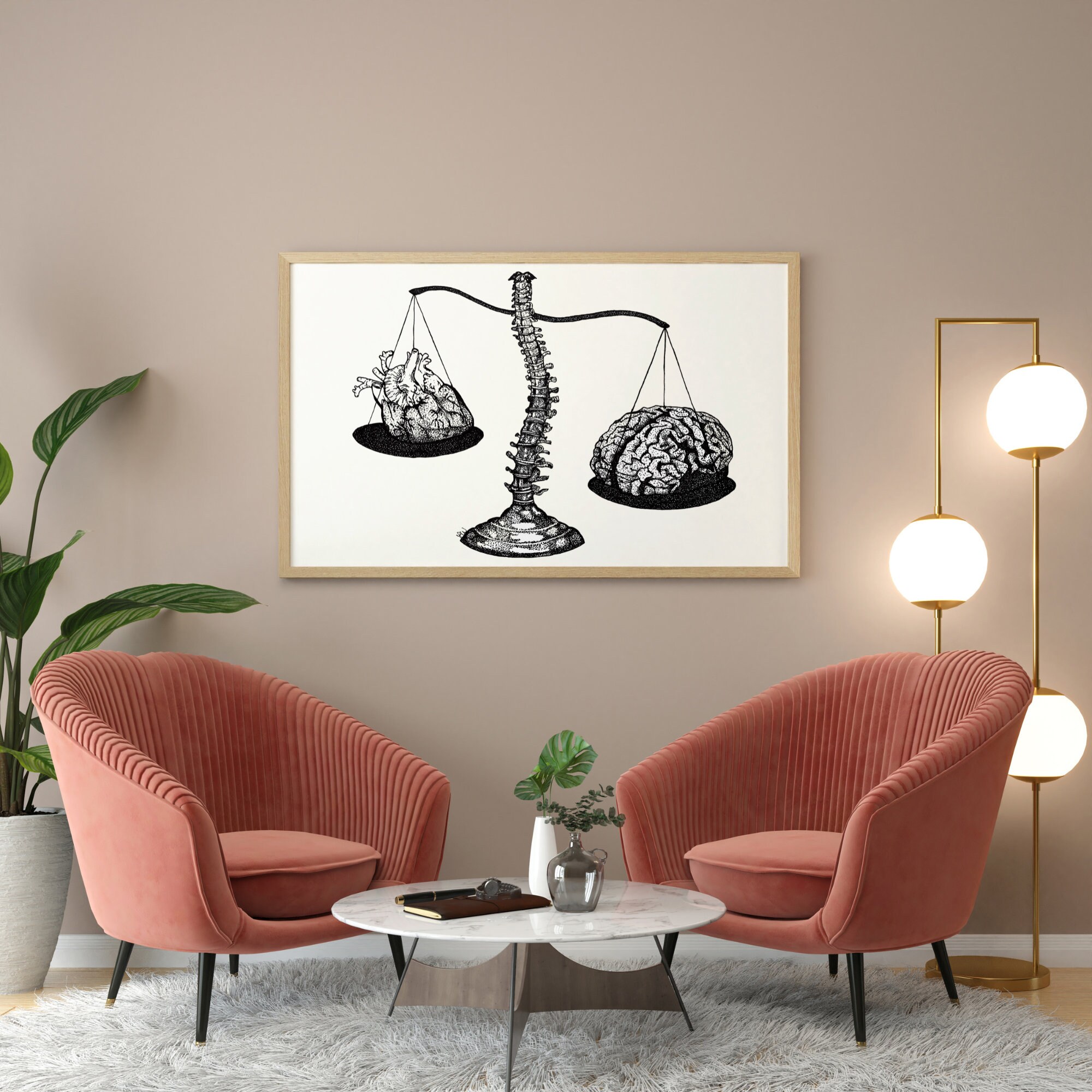 Balance | Human Anatomy Art | Wall Art | Digital Print | Medical ...