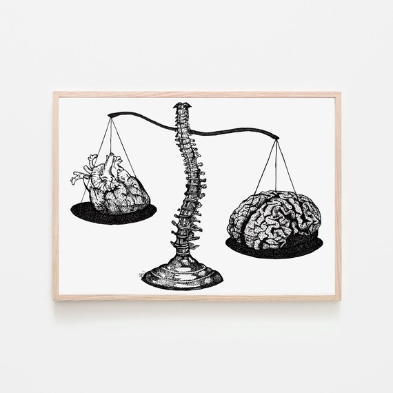 Science Balance Drawing