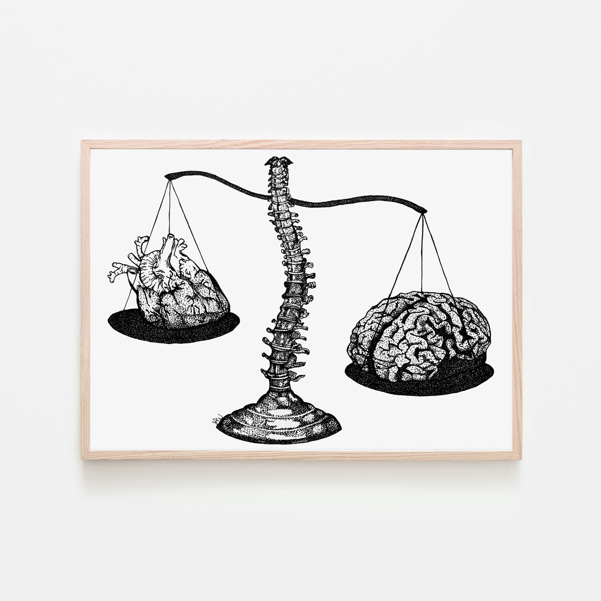 Balance | Human Anatomy Art | Wall Art | Digital Print | Medical ...