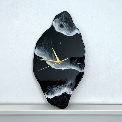 Geode Wall Clock Epoxy Resin Wall Clock Housewarming Gift - Etsy