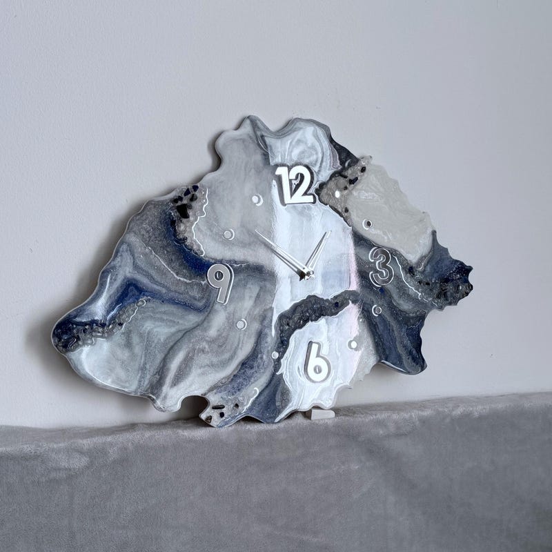 Abstract Clock Wall Art - Etsy