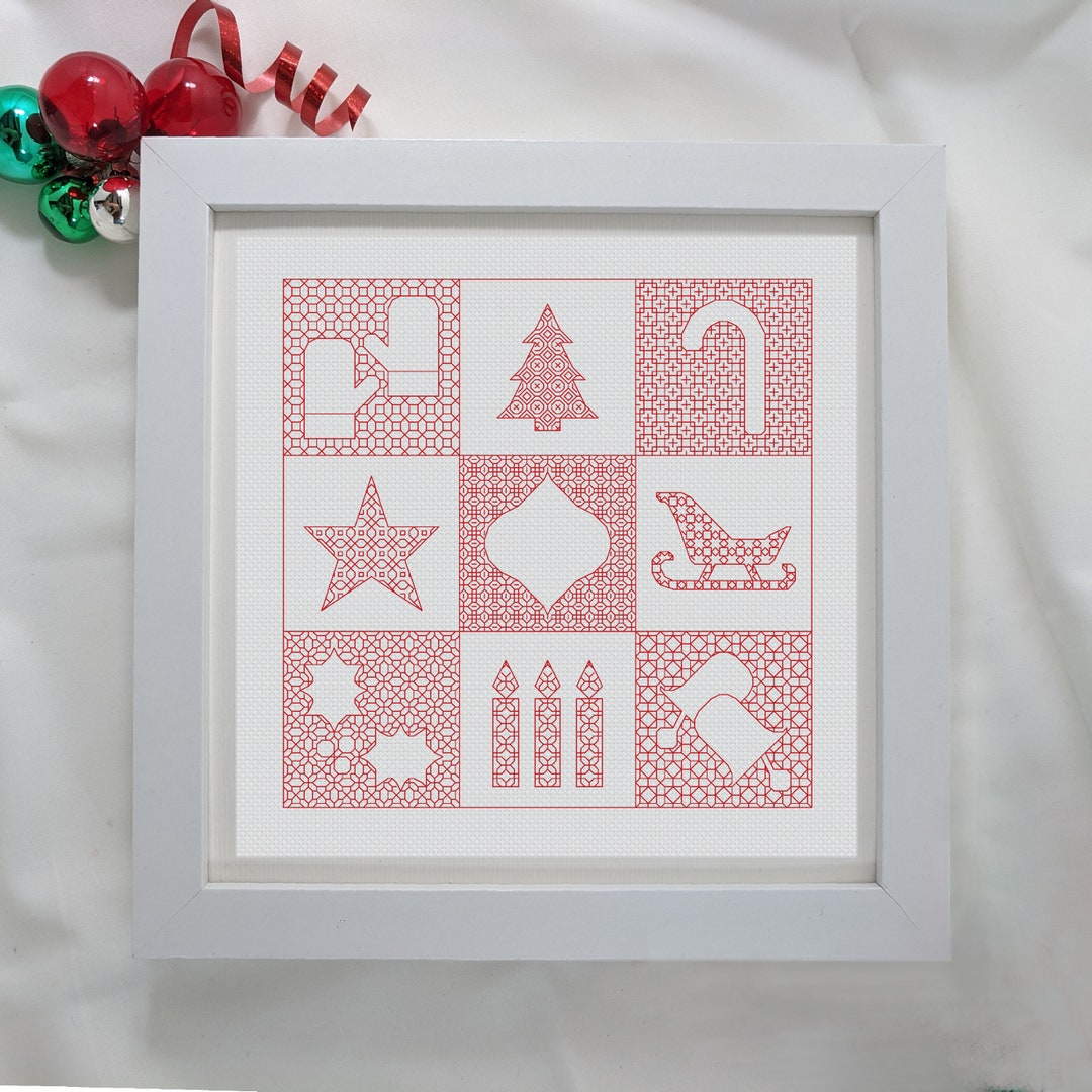 Christmas Icons, PDF Blackwork . Christmas Blackwork. Blackwork ...
