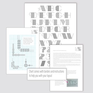 Tattoo Font, Customisable Blackwork. PDF Blackwork Alphabet, PDF ...