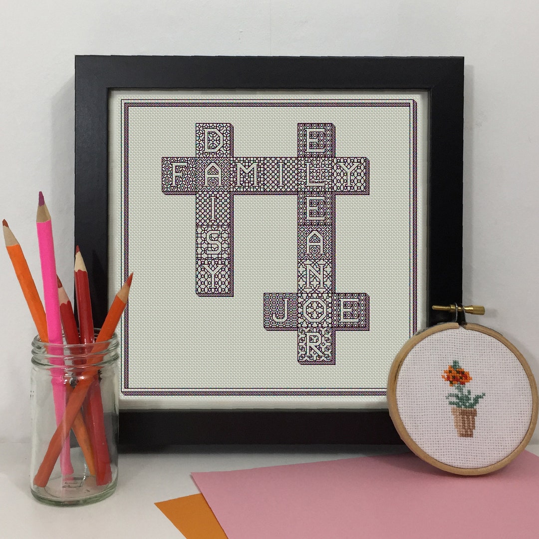 Scrabble Tiles Blackwork Alphabet. Blackwork Alphabet, PDF Blackwork ...