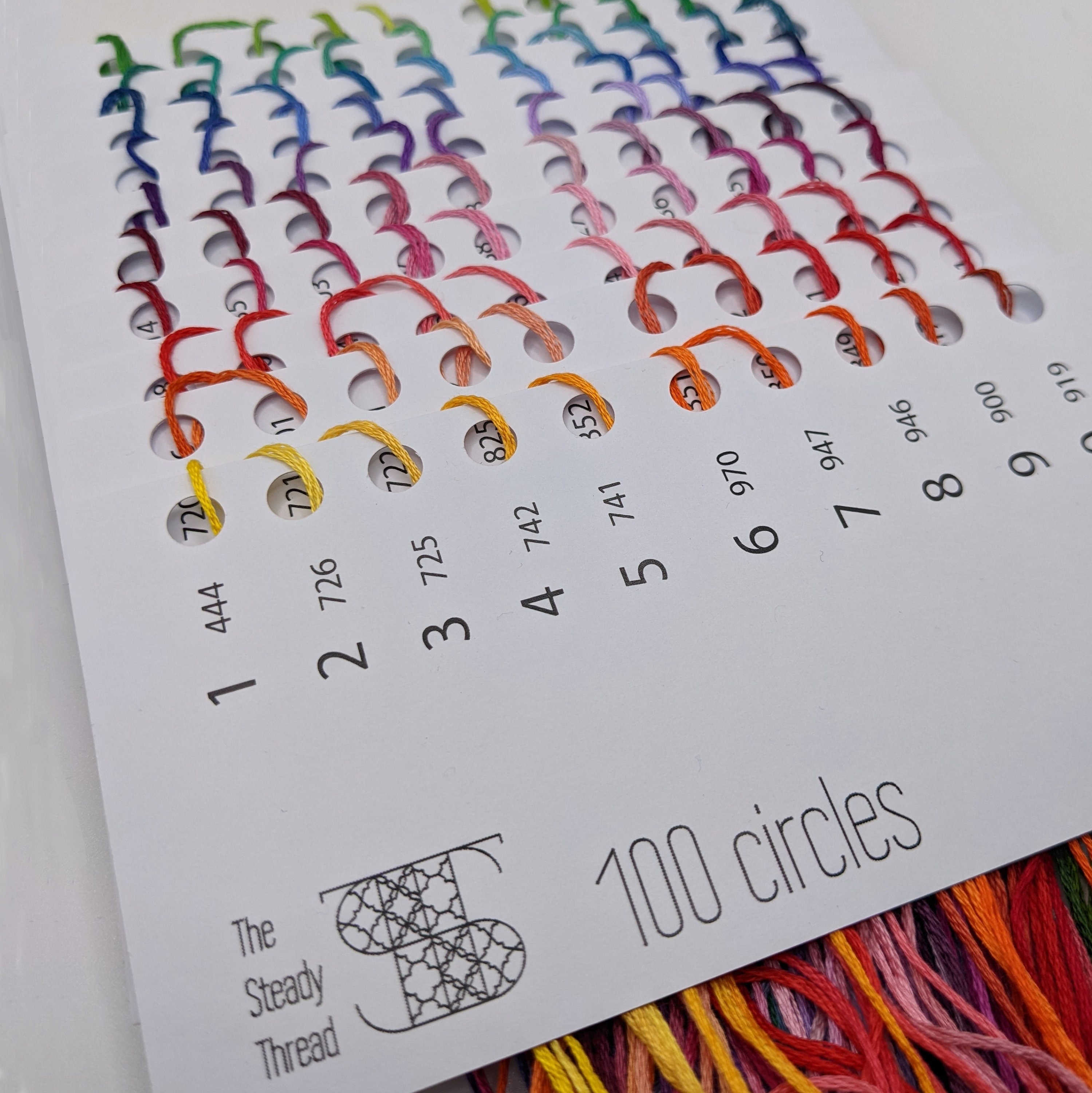 Thread Pack for 100 Circles, 100 Colours, 100 Blackwork Fills! by the ...