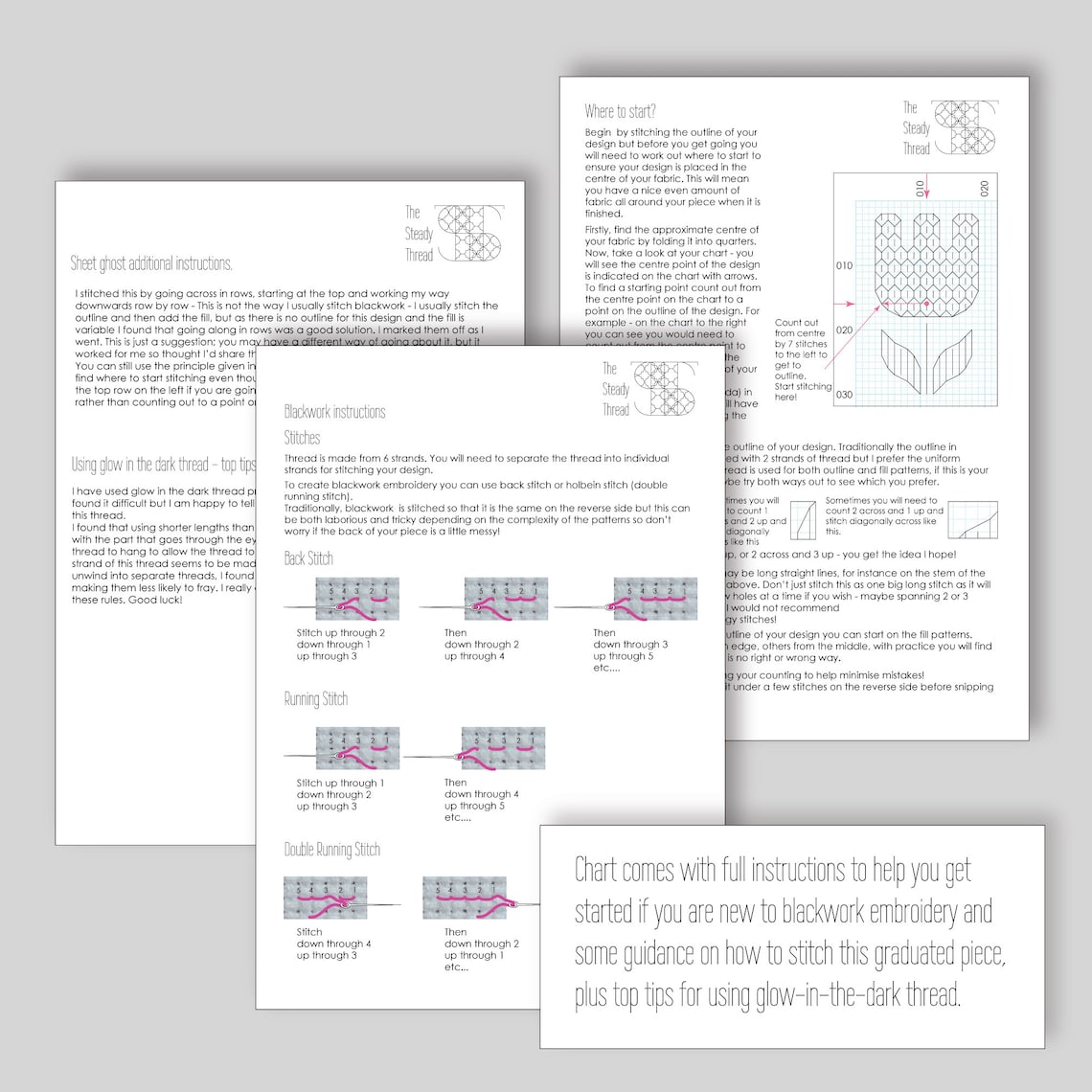 Graduated Blackwork Sampler PDF Blackwork Embroidery Chart - Etsy