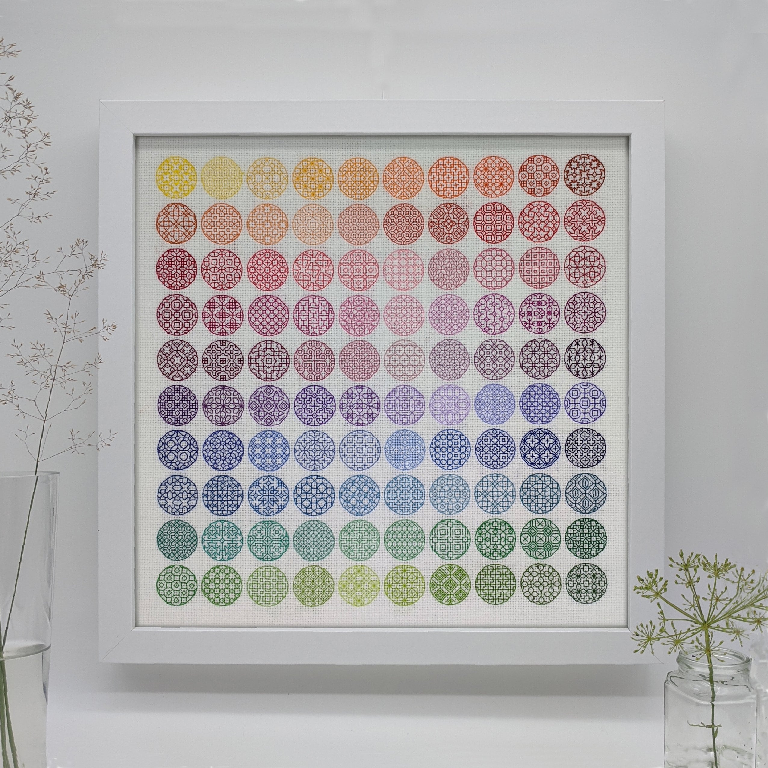 100 Circles, 100 Colours, 100 Blackwork Fills! PDF Blackwork Embroidery ...