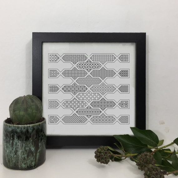 Blackwork Celtic Knot Sampler Pattern PDF Blackwork | Etsy
