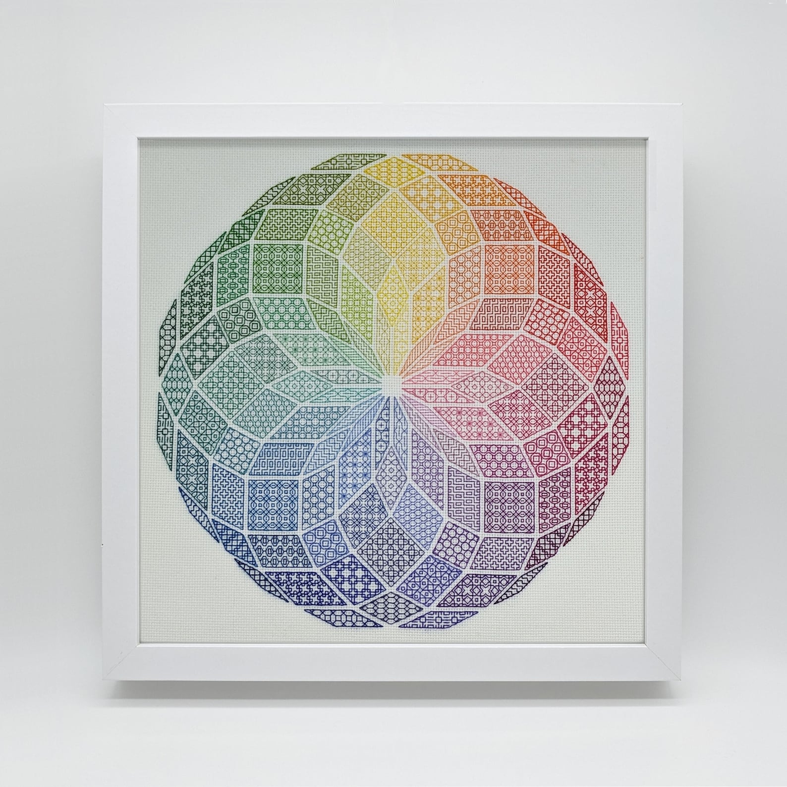 Colour Wheel PDF Blackwork Embroidery Chart, Downloadable PDF ...