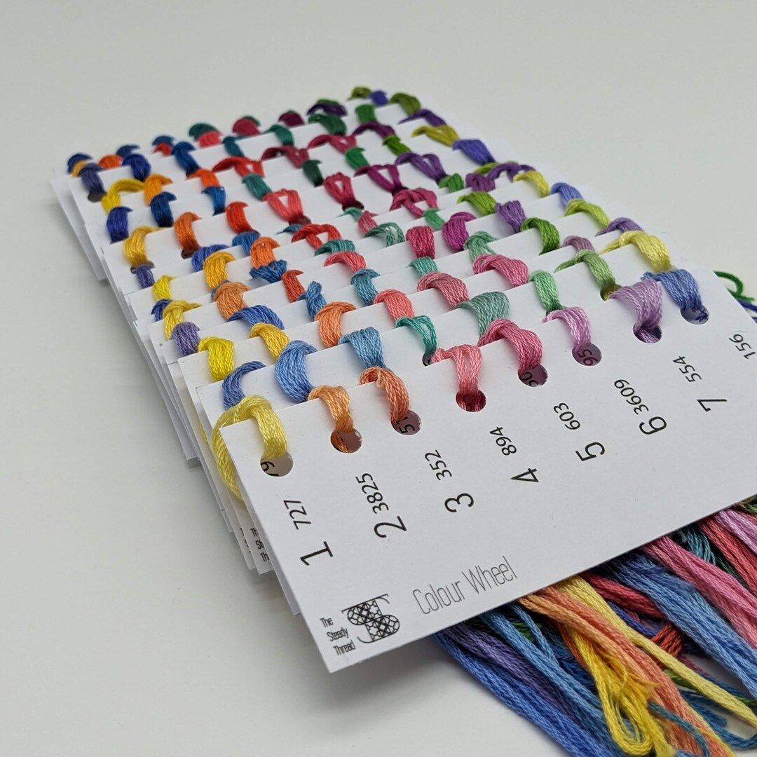 Thread Pack for Colour Wheel 112 Shades of DMC Floss by the Steady ...