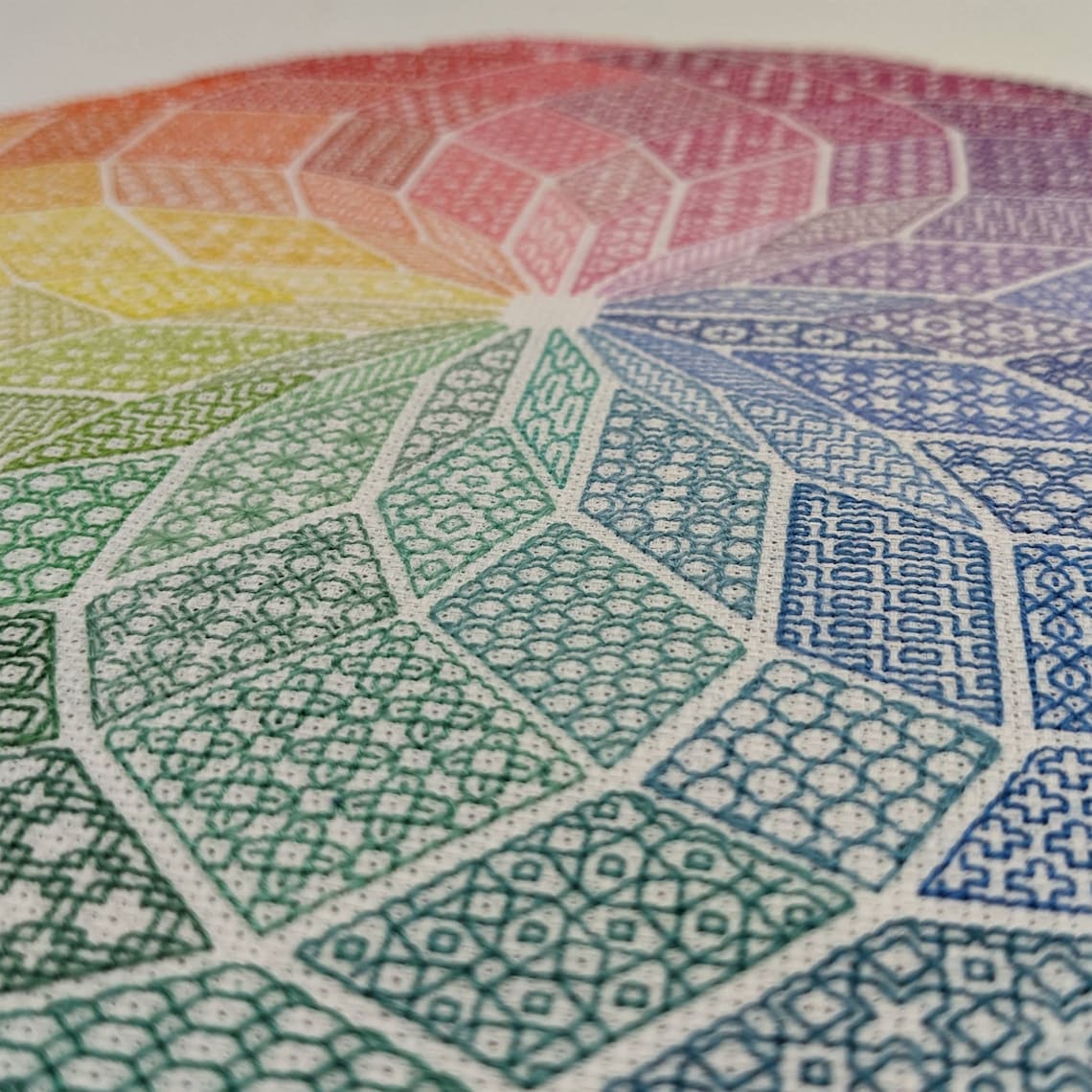 Colour Wheel PDF Blackwork Embroidery Chart, Downloadable PDF ...