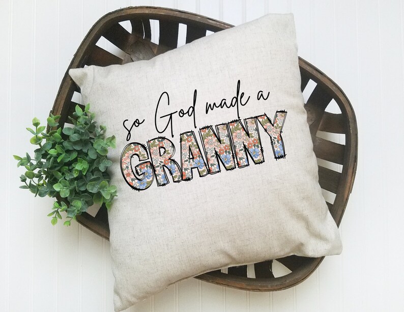 So God Made A Granny PNG Boho Floral Grandma Sublimation Country Floral ...