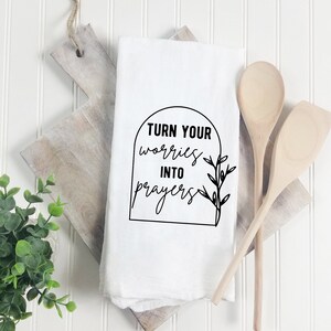 Turn Your Worries Into Prayers PNG Trendy Christian Boho Floral Faith ...