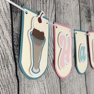 Ice Cream Party Banner | Ice Cream Cones | Popsicles | Birthday Party ...