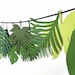 Tropical Leaves Banner | Tropical Leaves Garland | Jungle | Rainforest ...