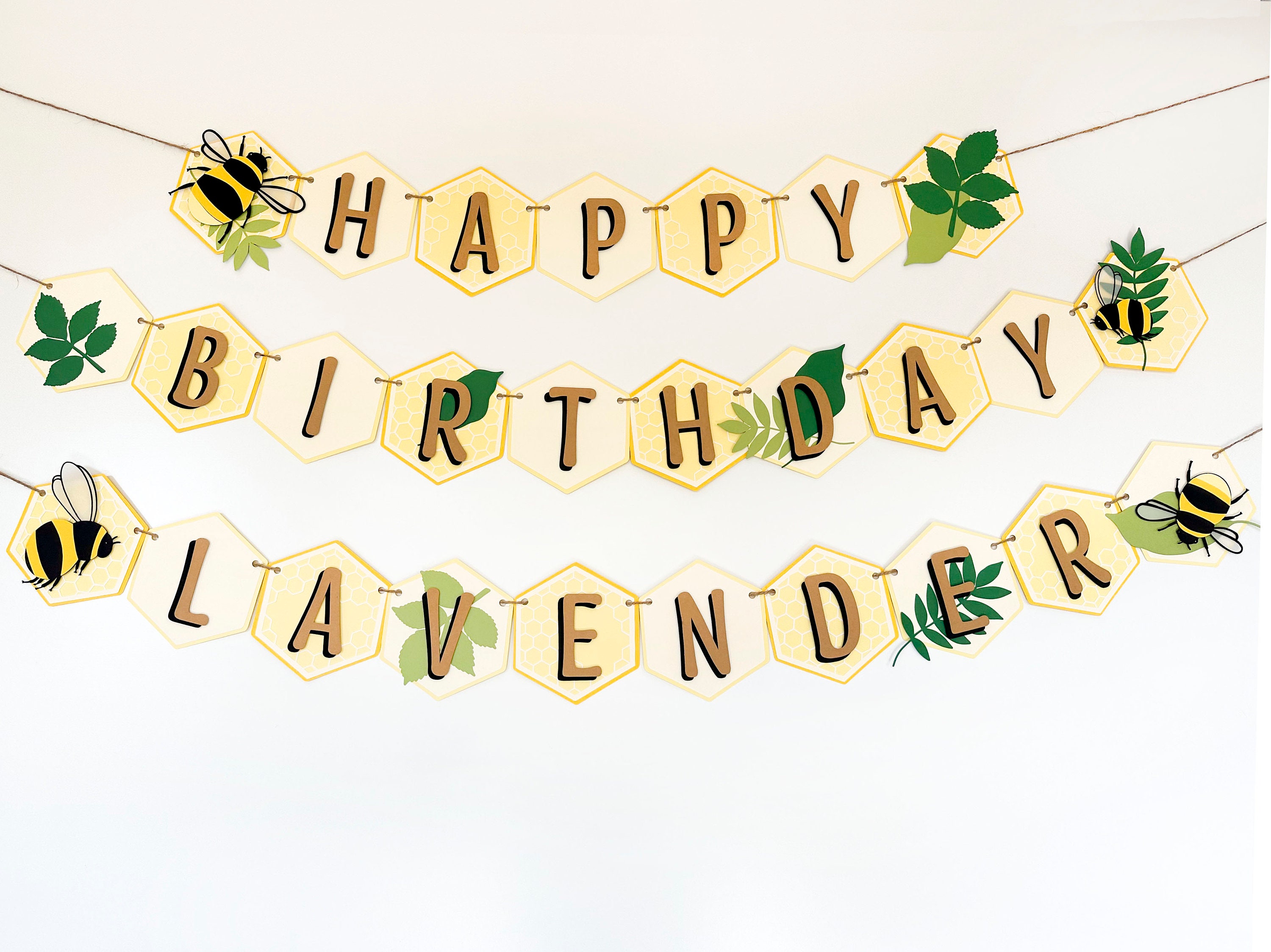 Bee Party Banner | Honeycomb Banner | Honeybee | Bumblebee | Events ...