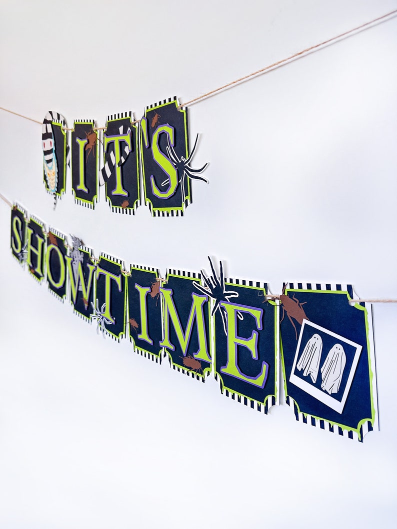 Showtime Party Banner | Halloween Party | Spooky | Halloween Decoration ...