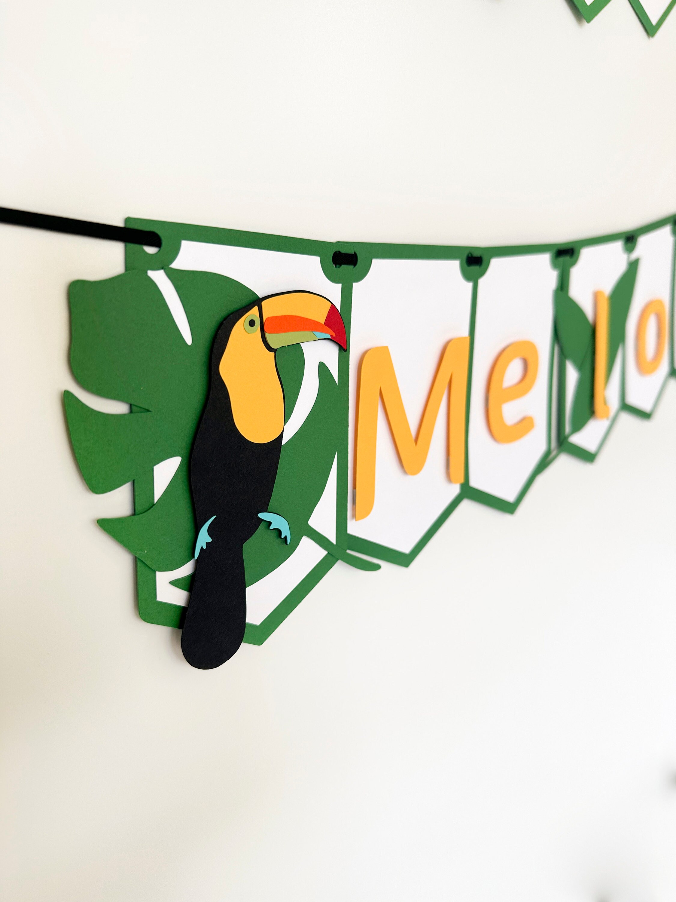 Tropical | Jungle | Rainforest | Luau | Party Banner | Parrot ...