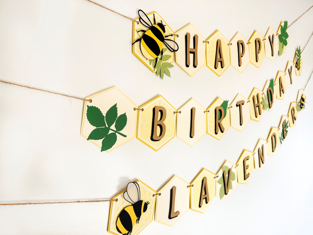Bee Party Banner | Honeycomb Banner | Honeybee | Bumblebee | Events ...